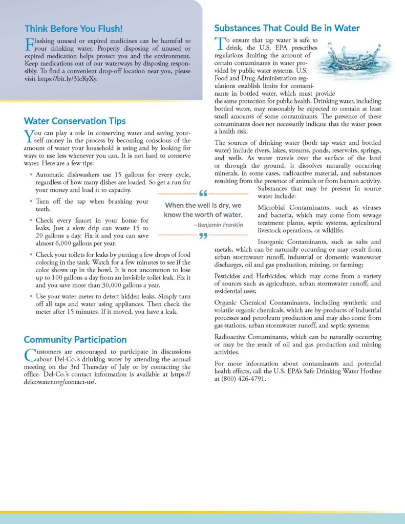 Water Quality Report