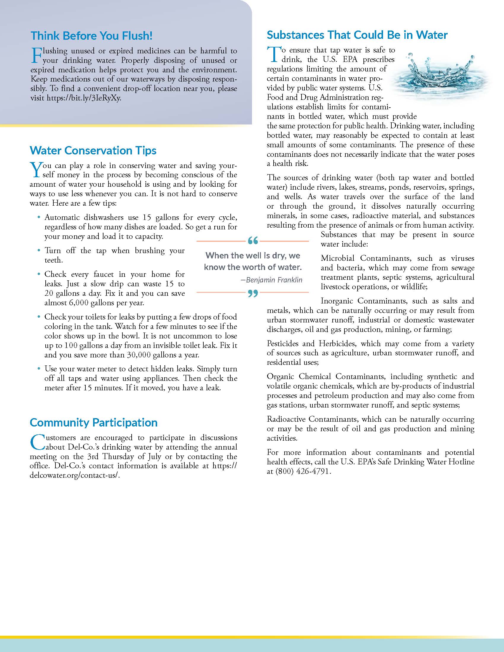 Water Quality Report